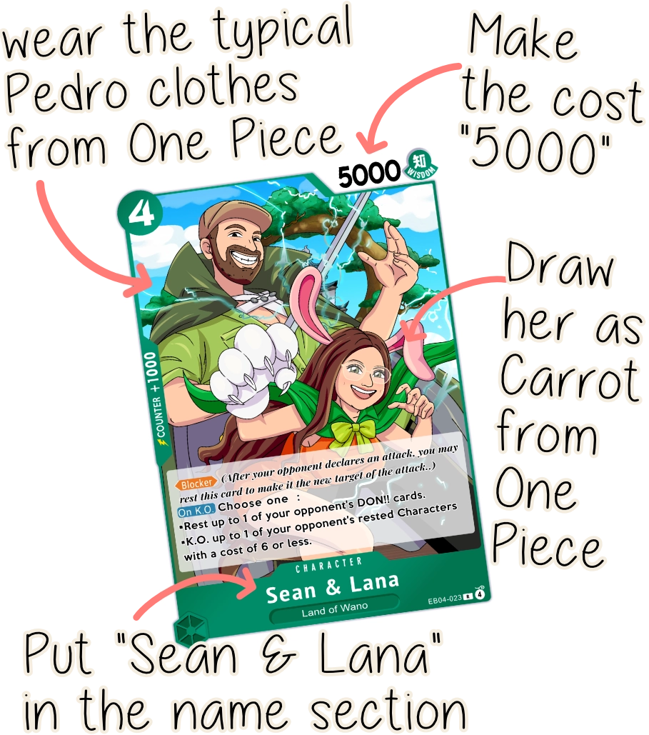 Custom One Piece Card: Join Your Own Pirate Crew